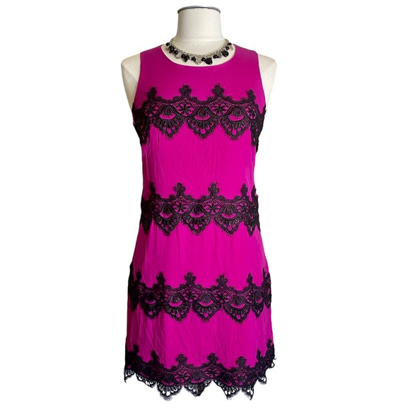 JB by Julie Brown | Dresses | Jb By Julie Brown Nyc Rasberry Black Lace ...